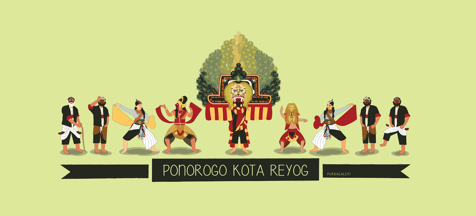reyog on vector | Purba Galeri