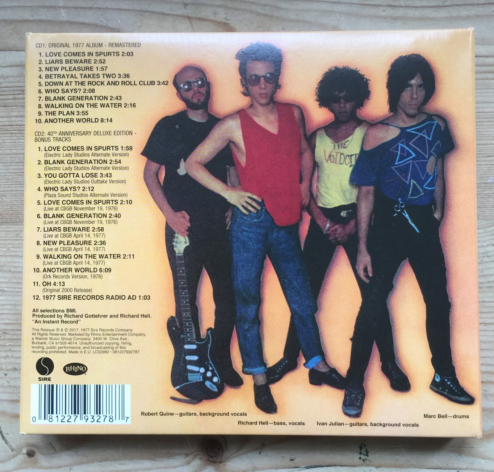 Sounds Good, Looks Good...: "Blank Generation" by RICHARD HELL & THE ...