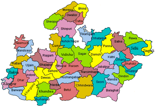 msnworld: List of Districts of Madhya Pradesh