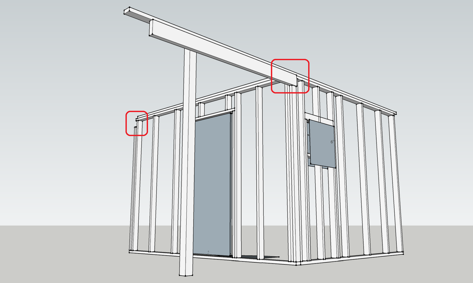 Jay builds a house: Top plates & porch beam
