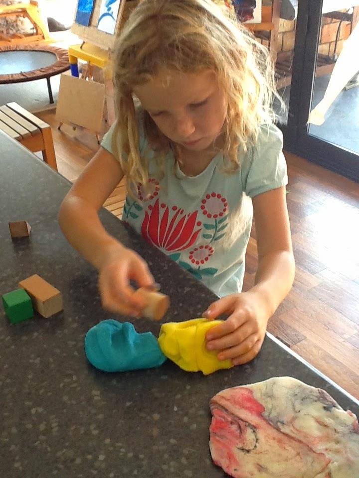 Unschooled: Play dough patterns