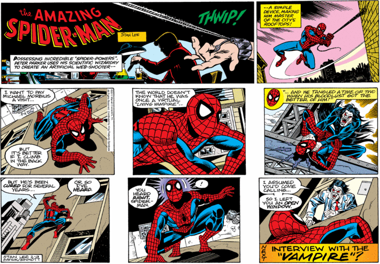 Spider Man Comic Strip