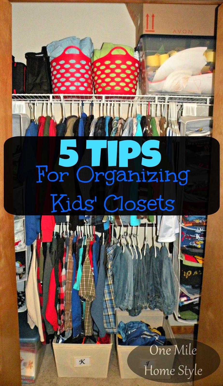 5 Tips for Organizing Kids' Closets