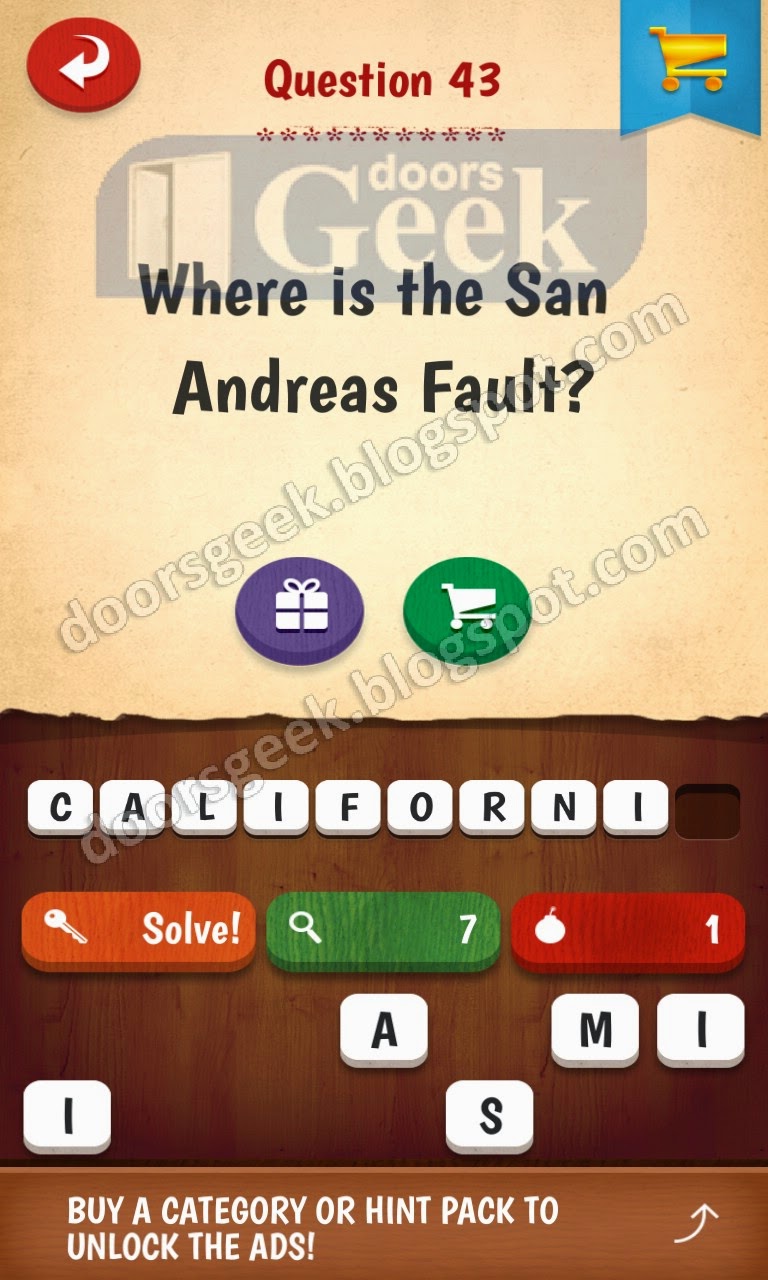 The American Quiz - Level 43 ~ Doors Geek