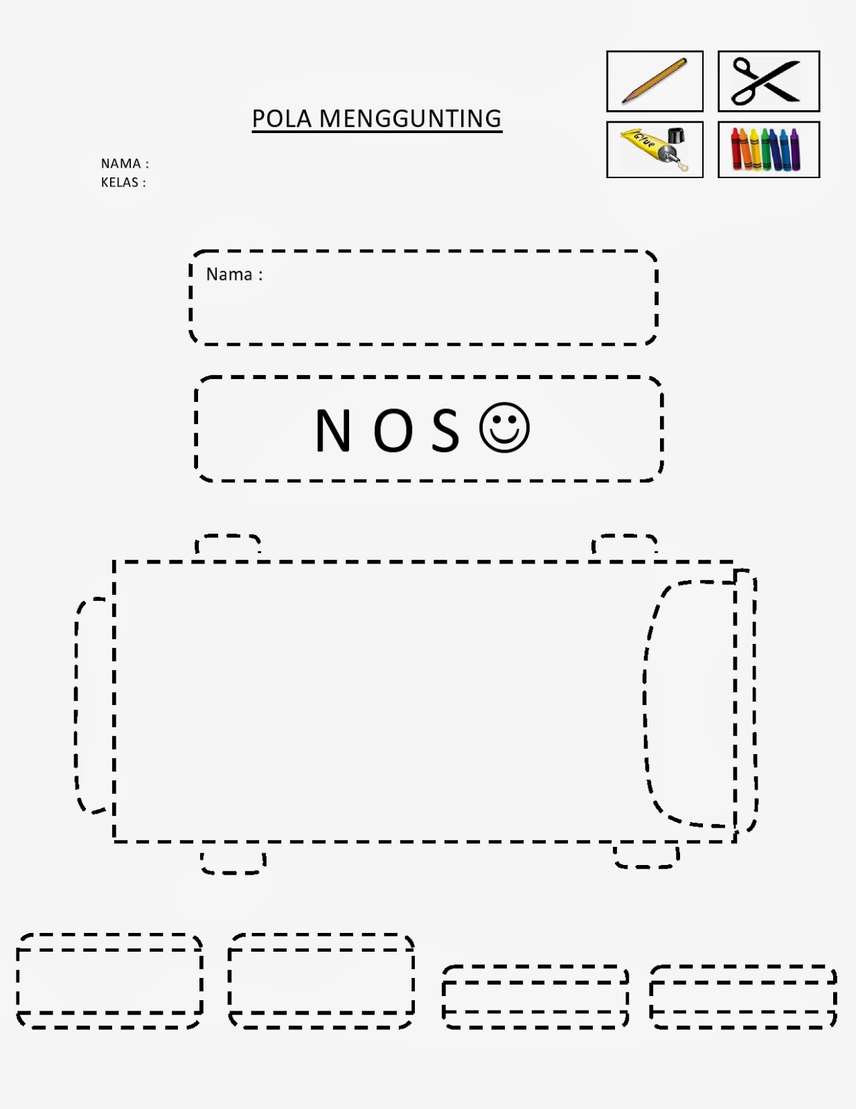 Sekitar Dunia Anak : Template MOBIL TIUP