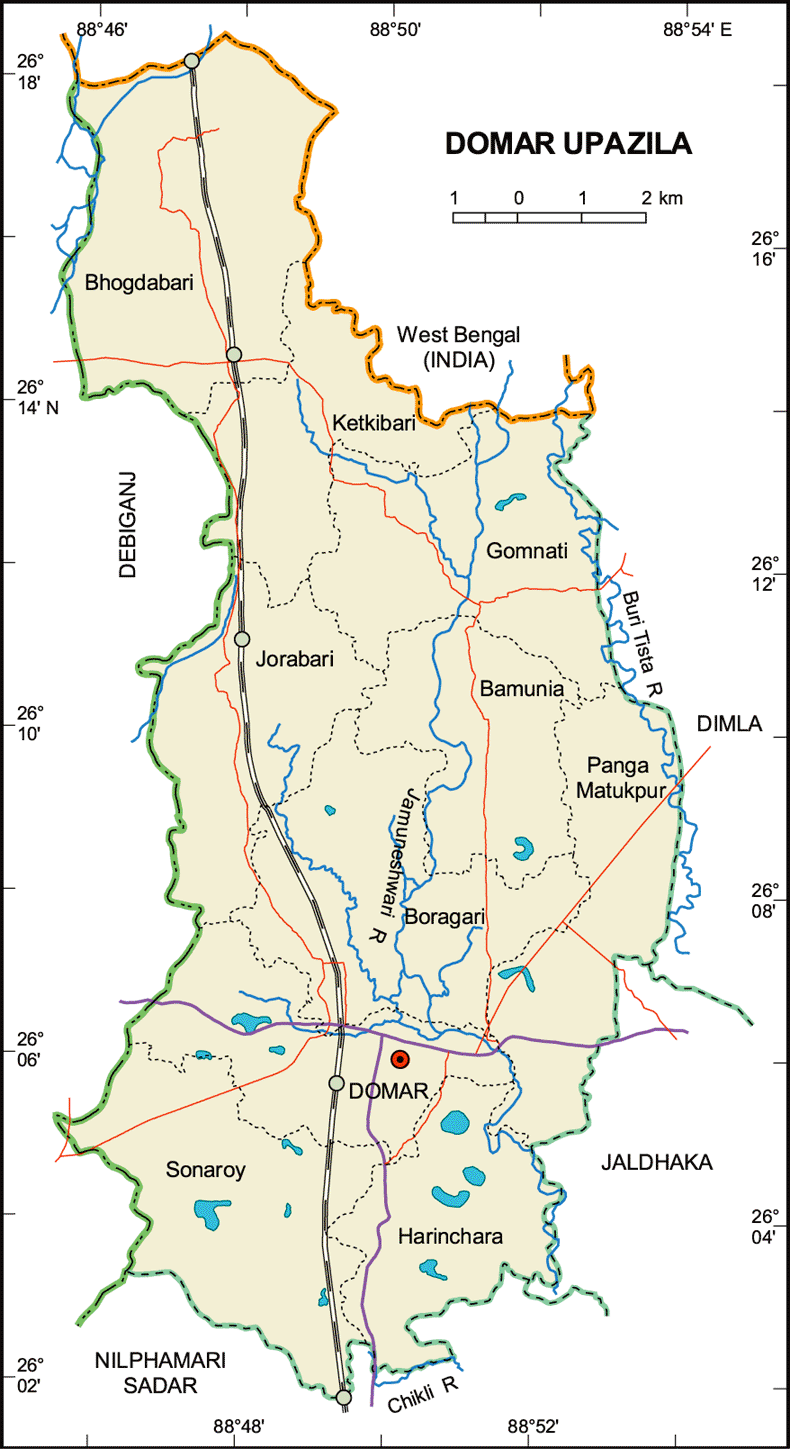 Mouza & Land Use Maps of Domar Upazila, Nilphamari, Bangladesh ...