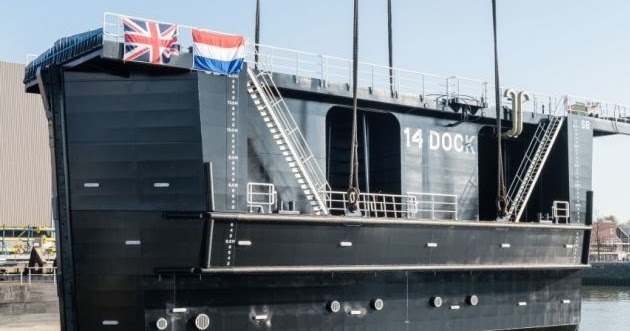 Caisson Gate Handover at Portsmouth