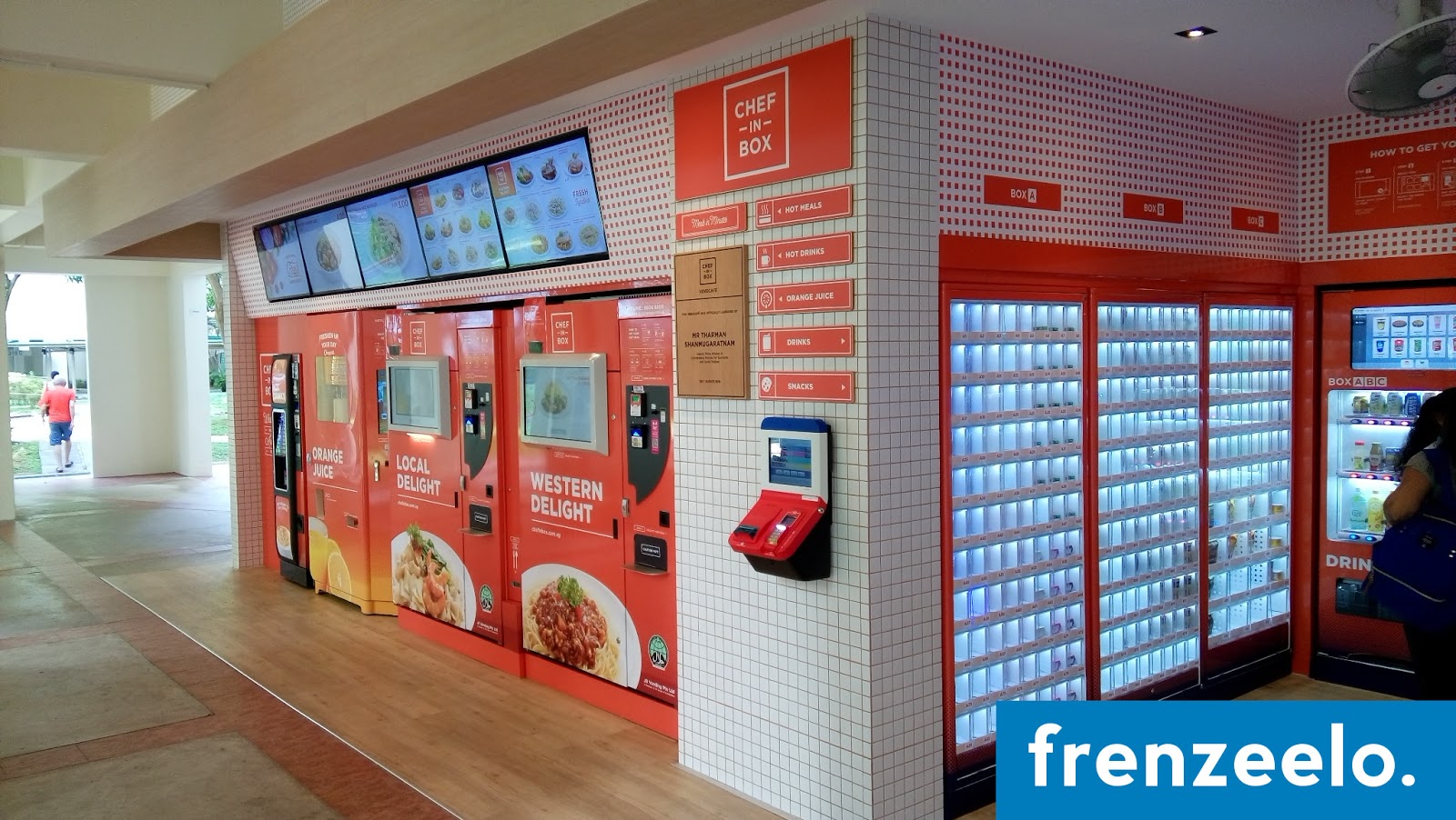 Frenzeelo: Visiting VendCafe, Singapore's First Vending Machine Cafe