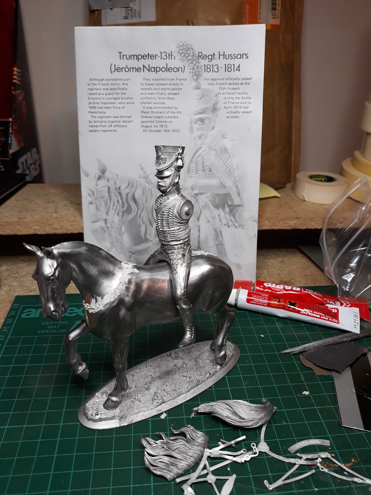 Andy King's Model Blog: Poste Militaire 90mm trumpeter, 13th regiment ...