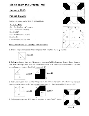 Welcome Home Farm: Oregon Trail Quilt: Prairie Flower