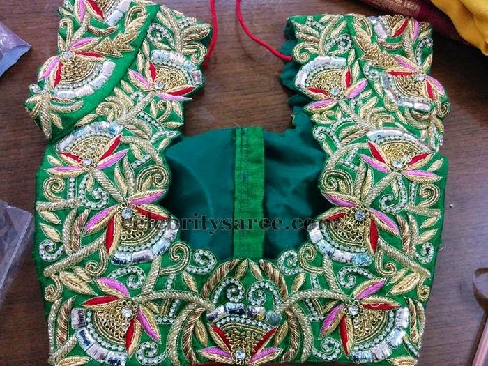 Zardosi Work Latest Attractive Blouses - Saree Blouse Patterns