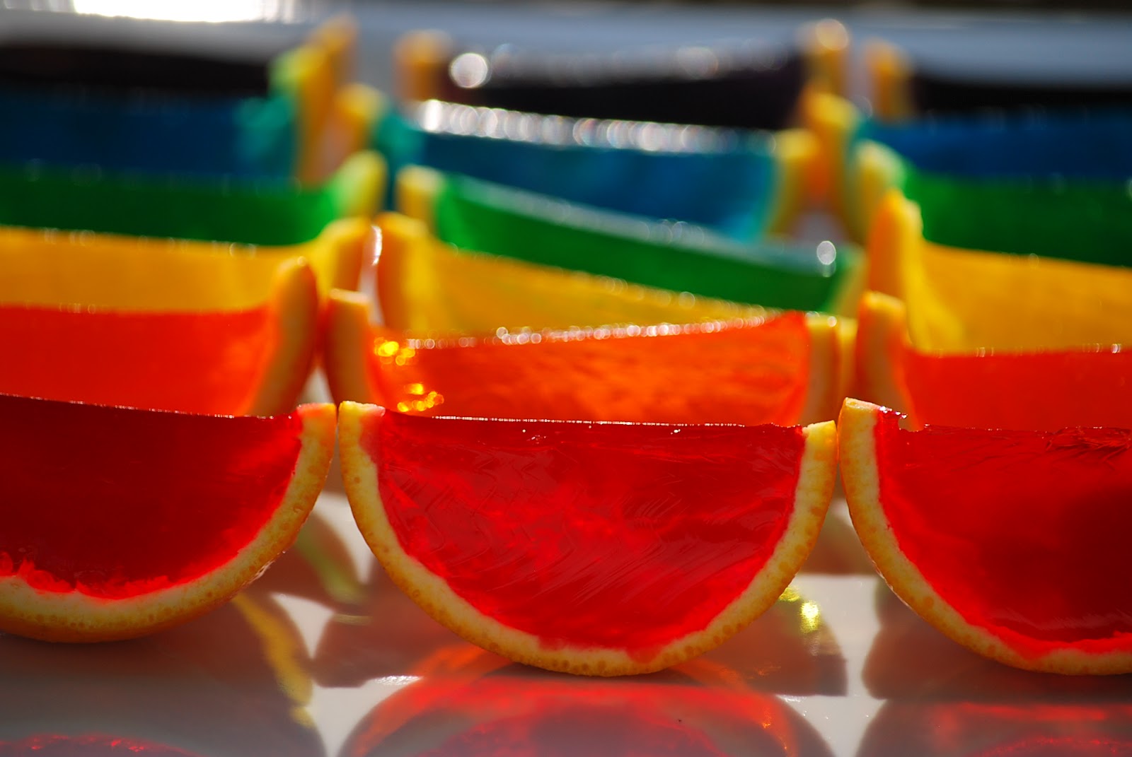 My story in recipes: Rainbow Jello Slices