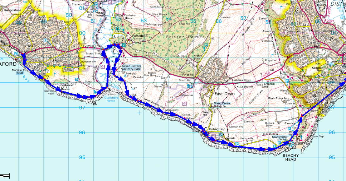 John Hayes Walks: Seaford to Eastbourne