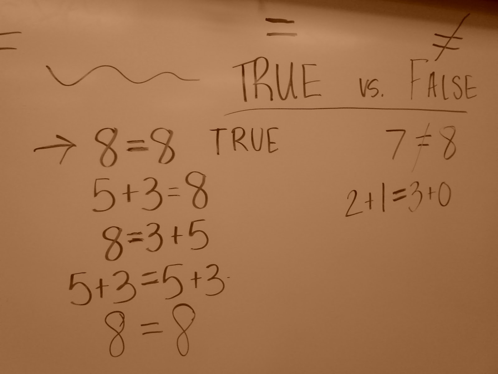Mrs. Kressin's Kindergarten : Cause and Effect...Equals means....equals ...