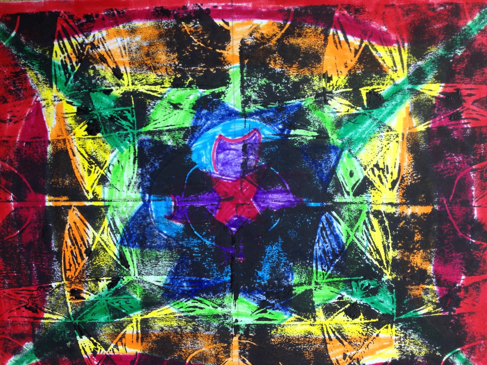 Art With A Smile: 4th/5th Radial Symmetry Printmaking