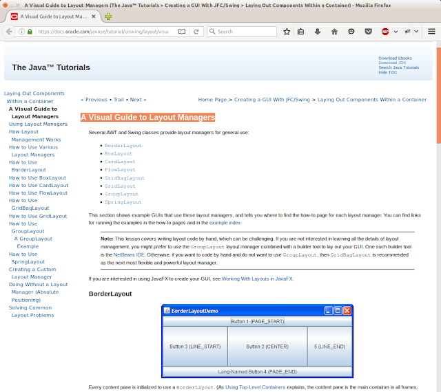 Java Swing Layout Managers Decoration Examples