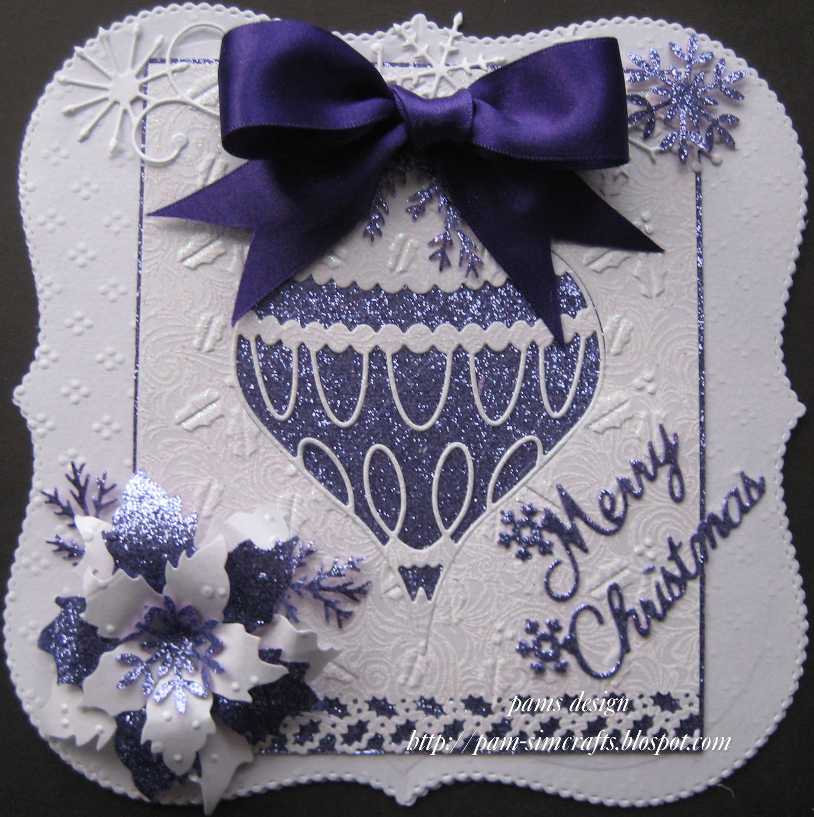 pamscrafts: glitter bauble cards