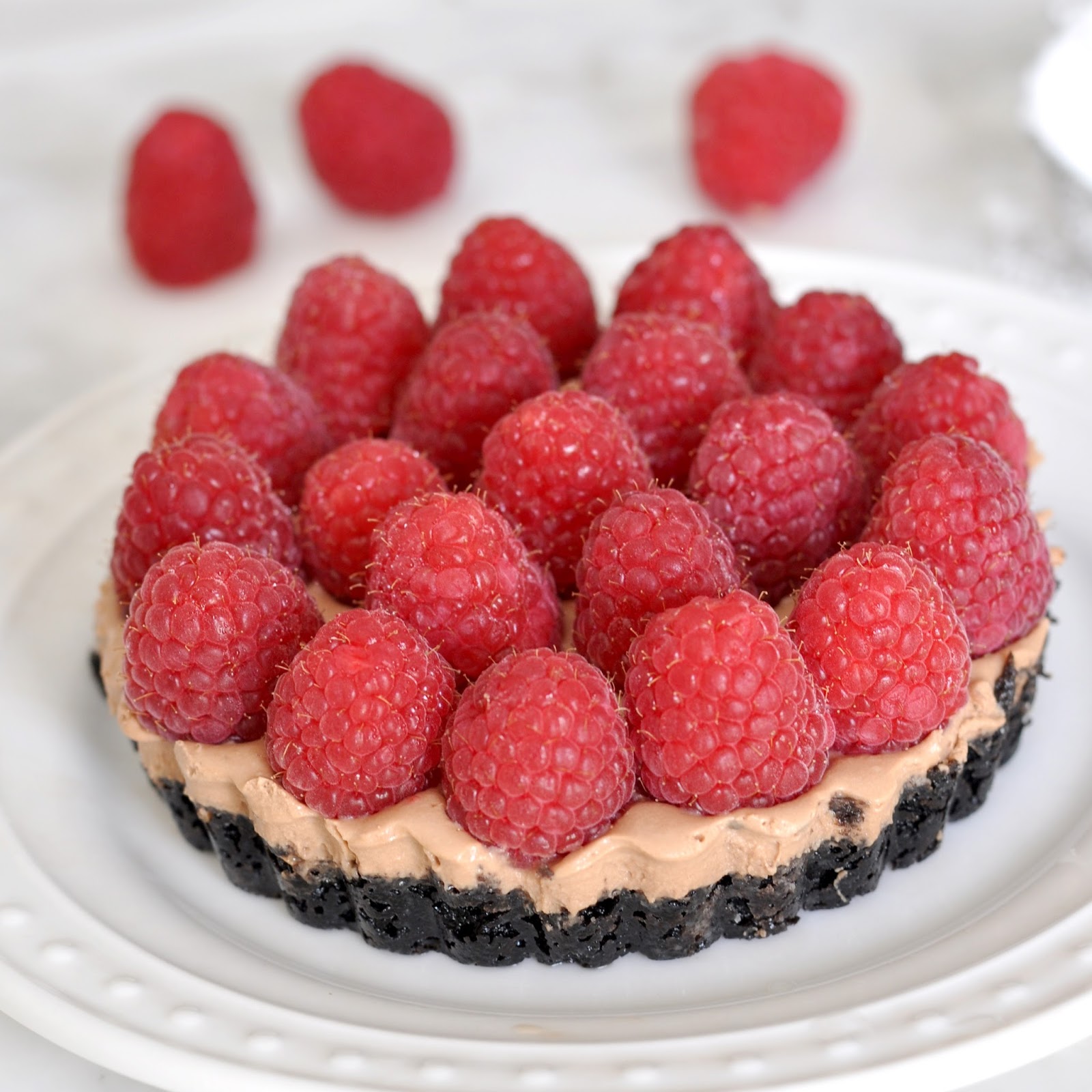 Cooking with Manuela: Double Chocolate-Raspberry Tart