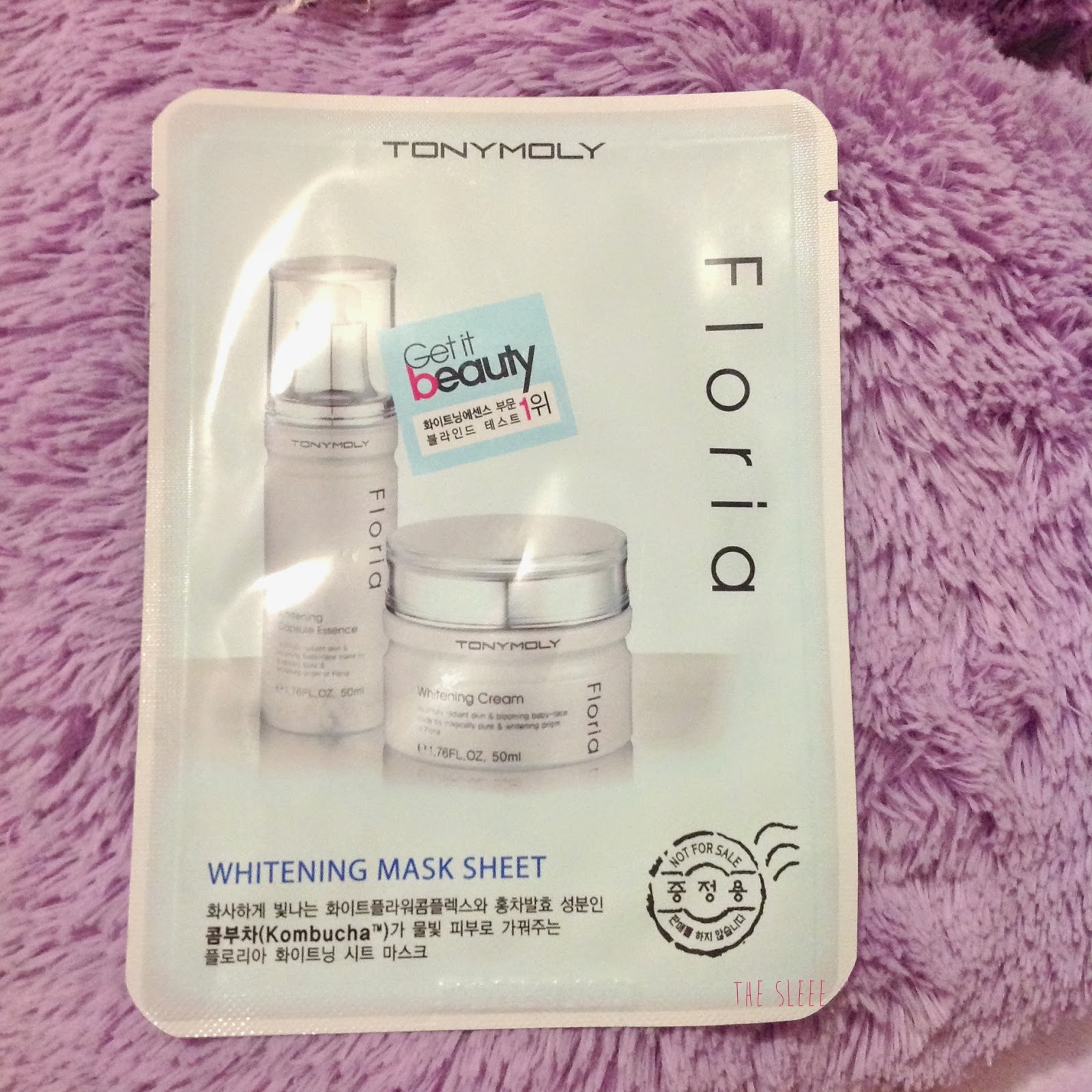 the Sleee : Mask of the Week: Tony Moly Floria Whitening Mask Sheet