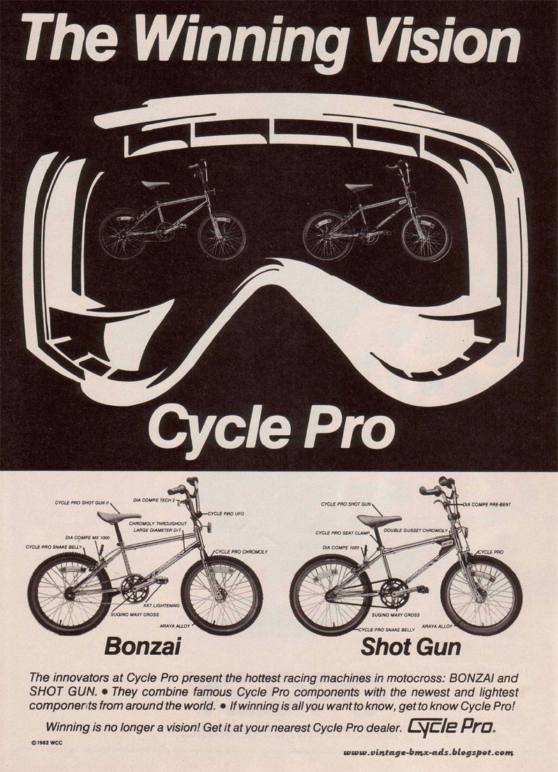 Vintage BMX Ads: The Winning Vision - Cycle Pro