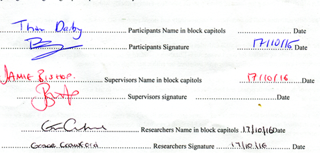 Grace Crawfords EPQ Diary : October 2016