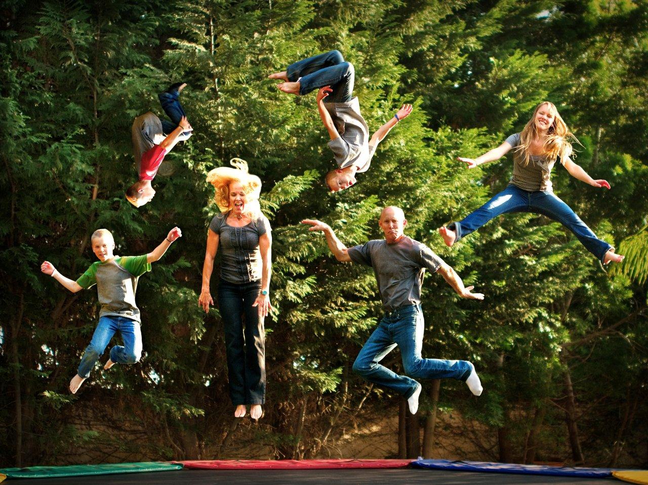 Camarillo Photoshoot: Fun trampoline family photo! | A Little Design ...