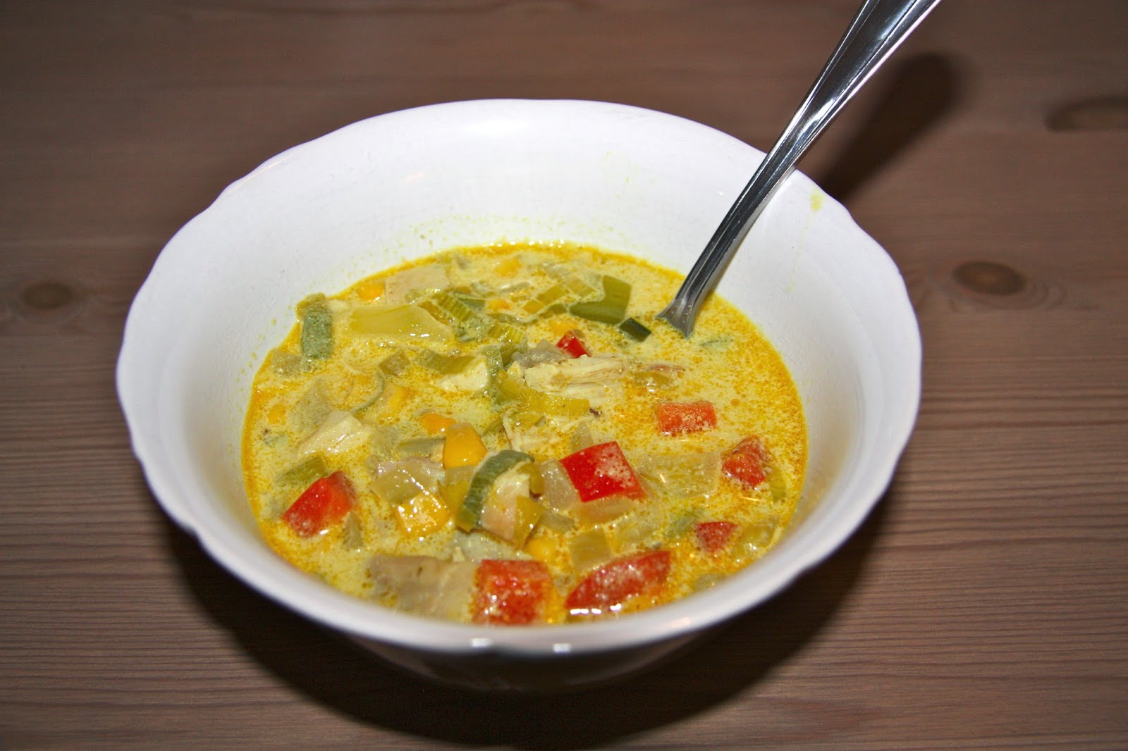 MartheGlimt: Indisk kyllingsuppe med grillet kylling