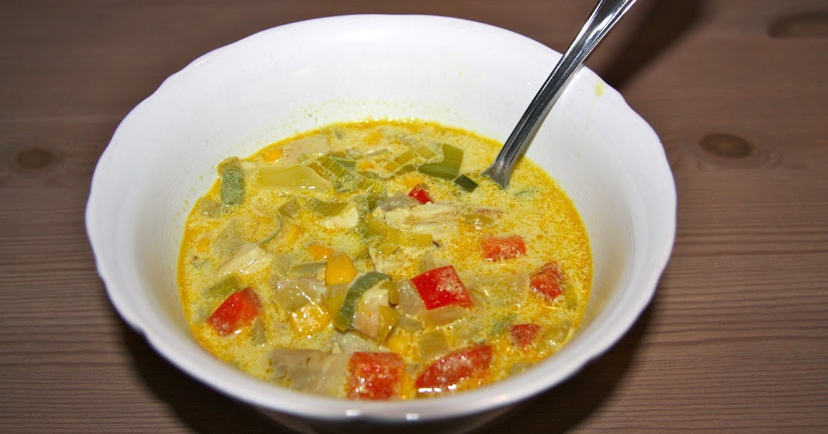 MartheGlimt: Indisk kyllingsuppe med grillet kylling