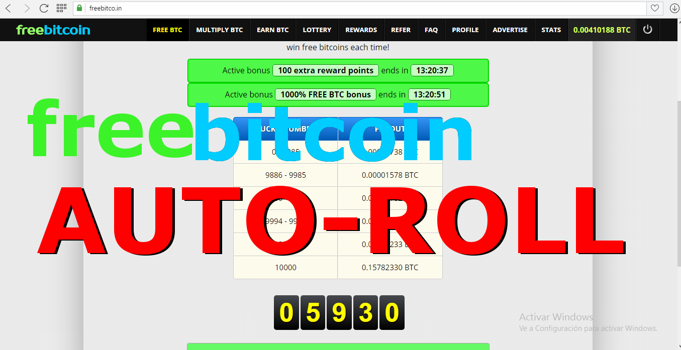 Bot para FreeBitcoin - Dinero Fácil