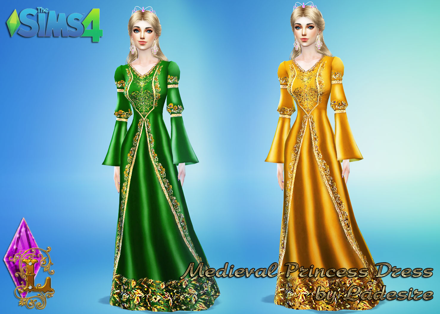 Ladesire's creative corner): TS4 - Medieval Princess Dress by Ladesire
