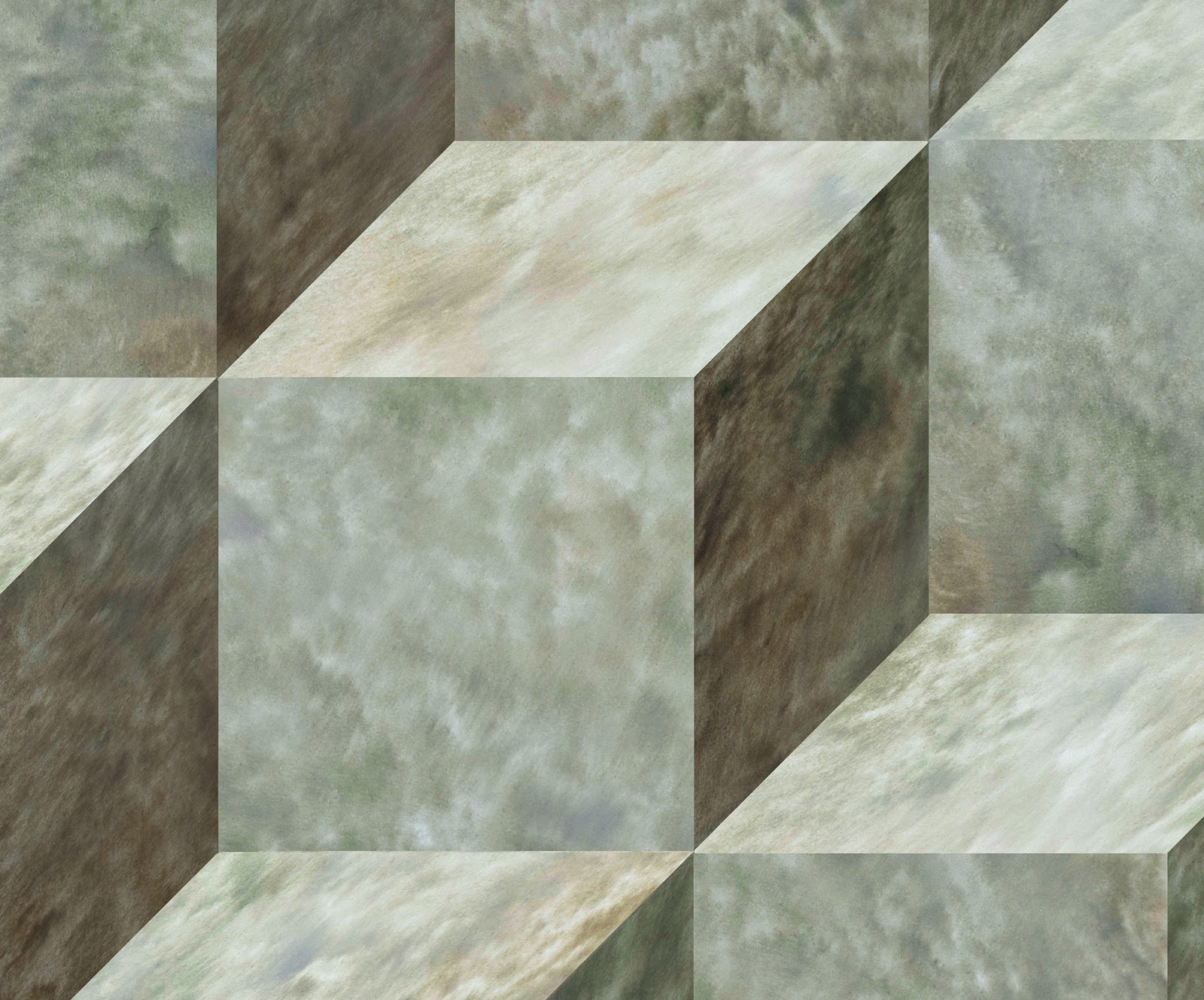 Zoë Design: Day 24 ~ WALLPAPER-A-DAY ~ "3-D Cube"