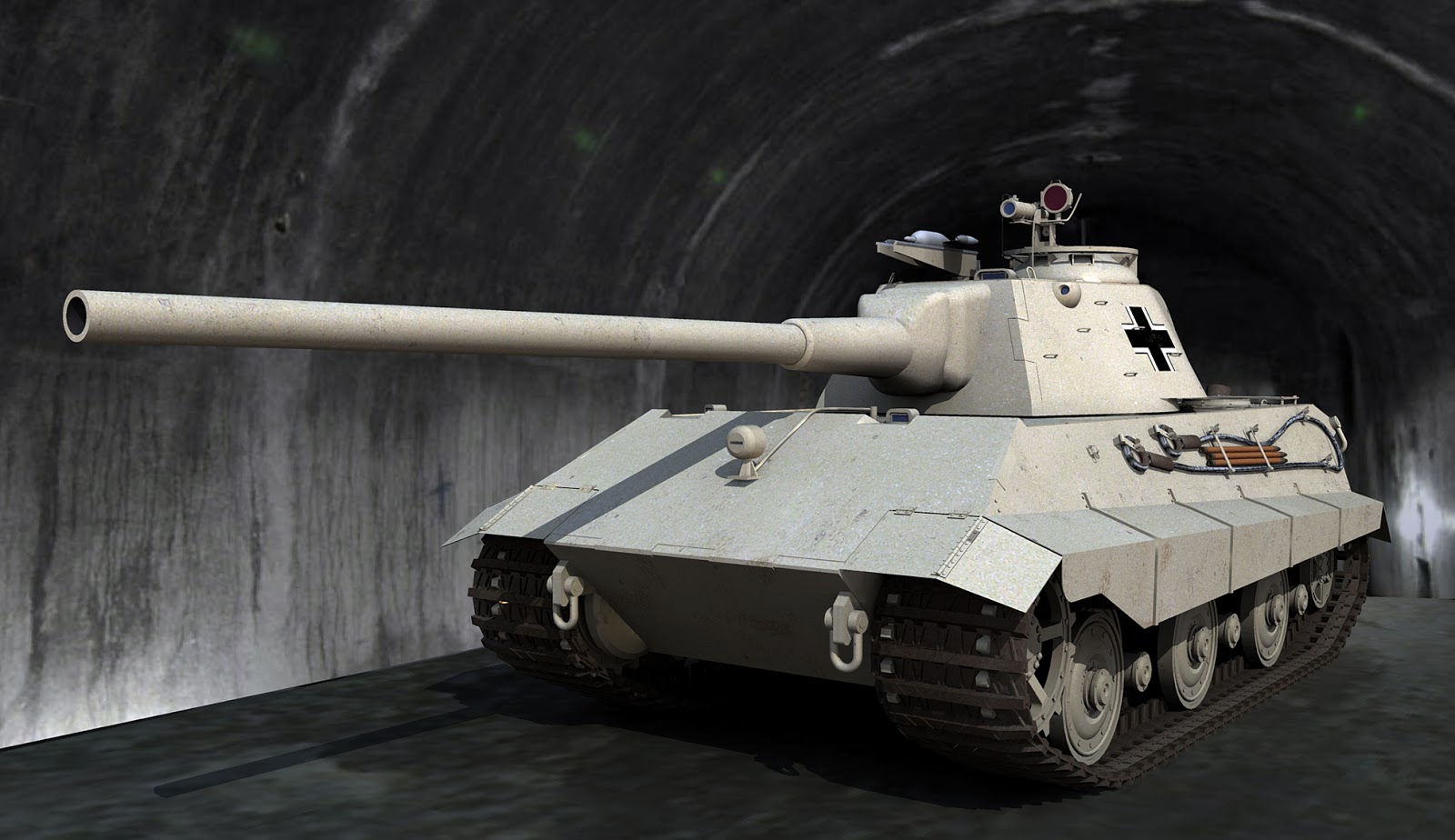 SketchUP Power 草圖力量: E50 105mm gun with the Extended Turret and X7 Anti ...