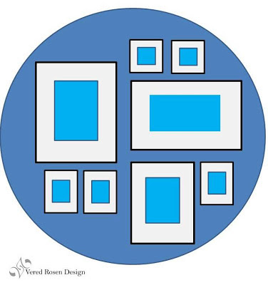 Vered Rosen Design: HOW TO DISPLAY ART - PICTURE GROUPING IDEAS