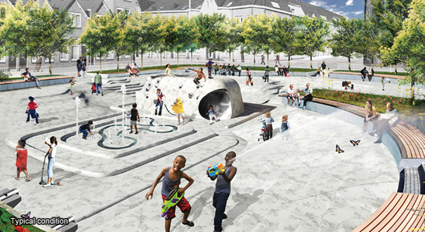 Comprehensive Approach to Urban Realm: Water Squares