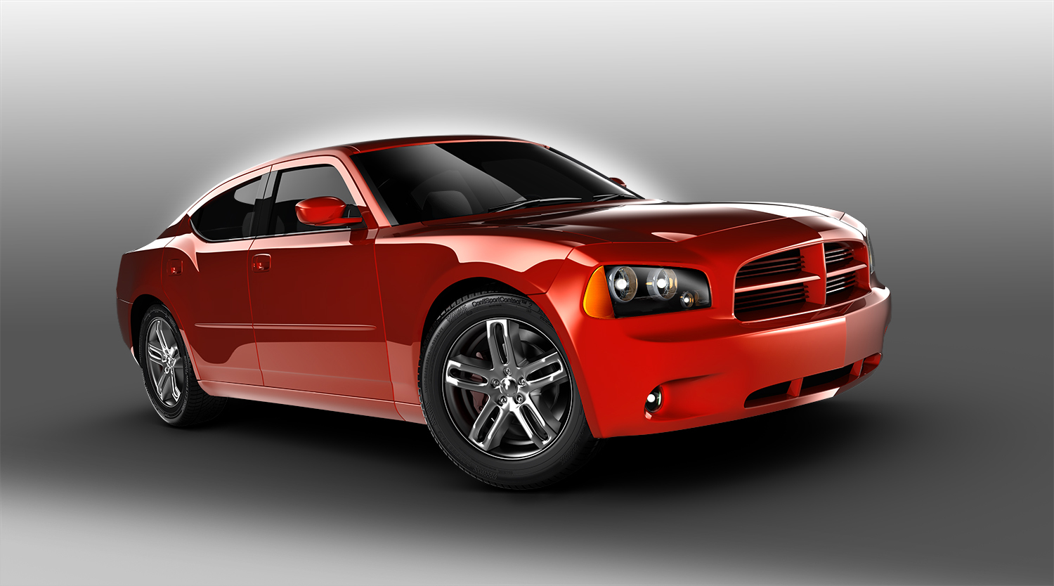 3D WORKS: Dodge Charger in HDR LIGHT Studio
