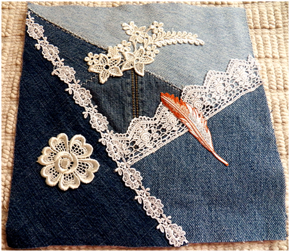 Art Threads: Wednesday Sewing - Last of the Denim Squares