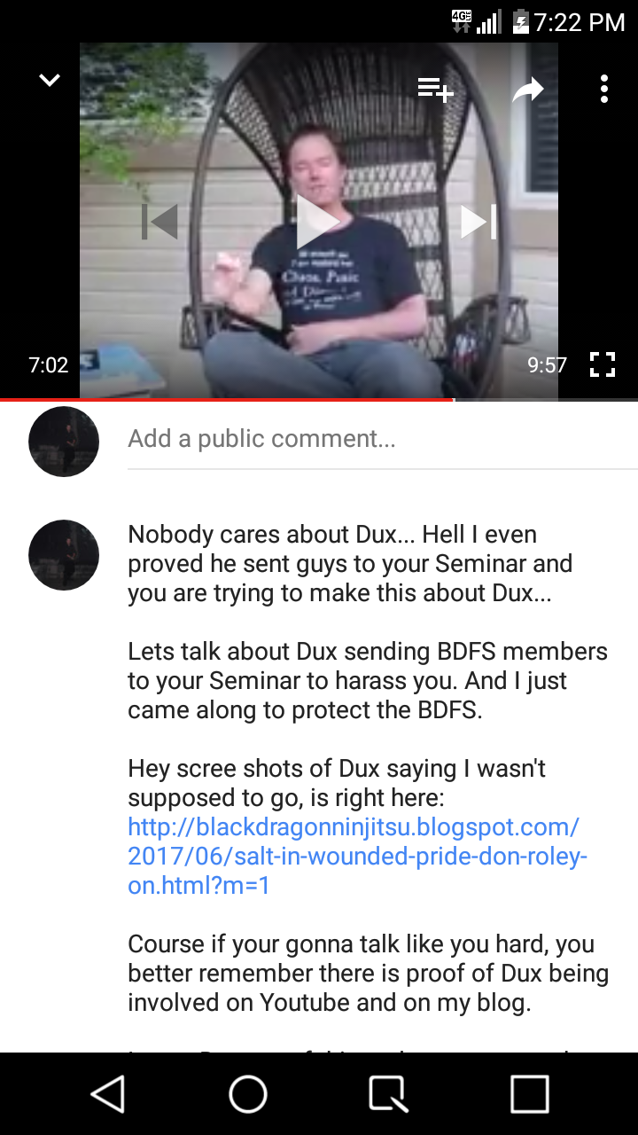 Black Dragon Ninjitsu: I am done talking... Don Roley