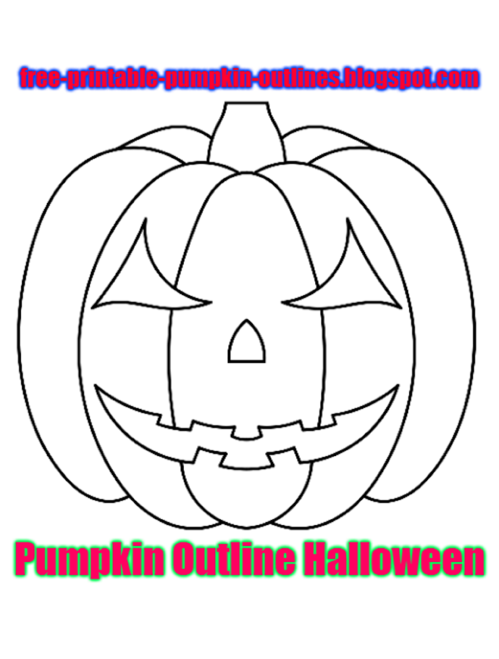 Pumpkin Outline Halloween - Free Printable Pumpkin Outlines