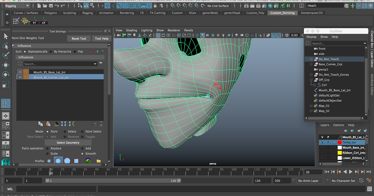 Deanna Crisbacher : Maya Pipeline 1: Facial Rigging Pt. 2 - Lateral ...