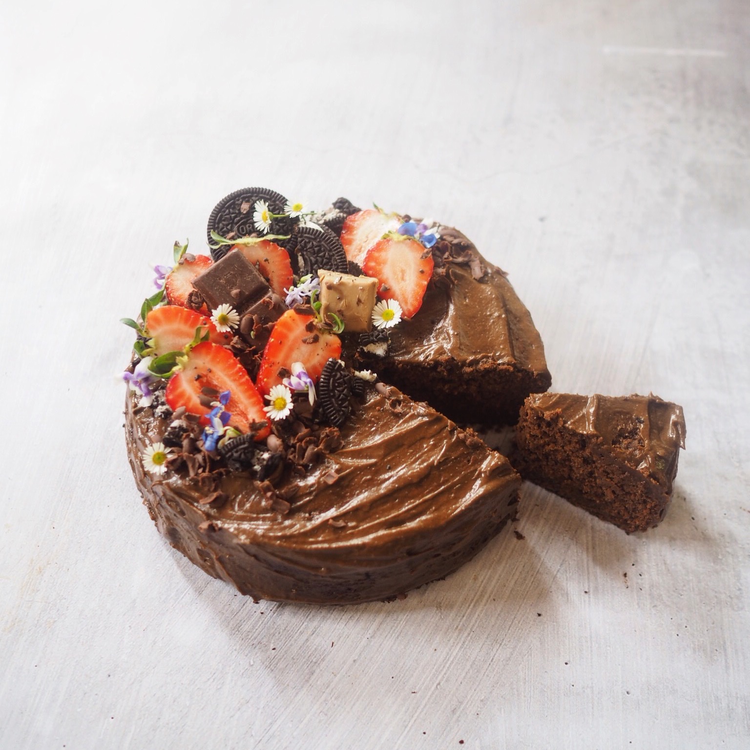 Another version of my vegan choccy cake | madeleine lumley