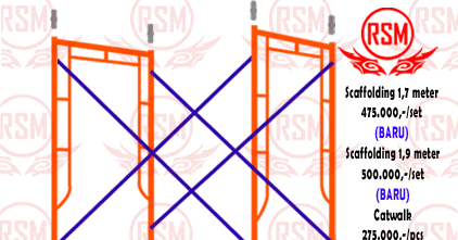 Harga Scaffolding Baru per 1 set 0878 8851 1053
