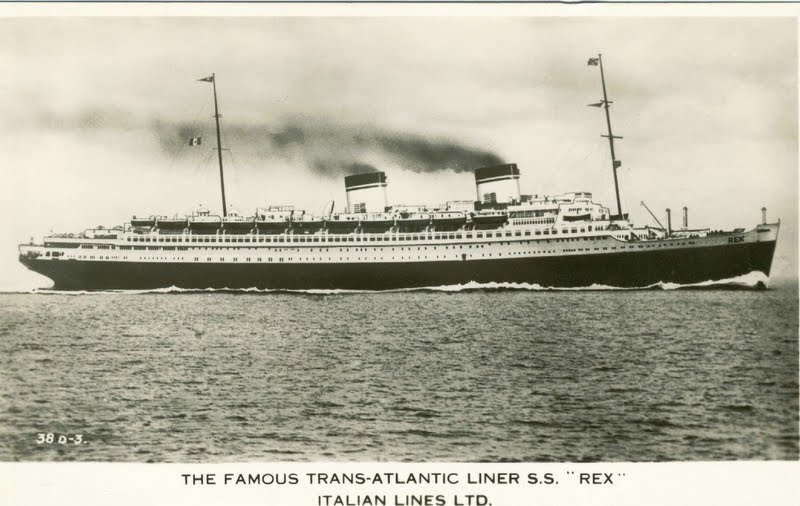 SS "REX" ONE OF THE MOST FAMOUS ITALIAN PASSENGER SHIPS
