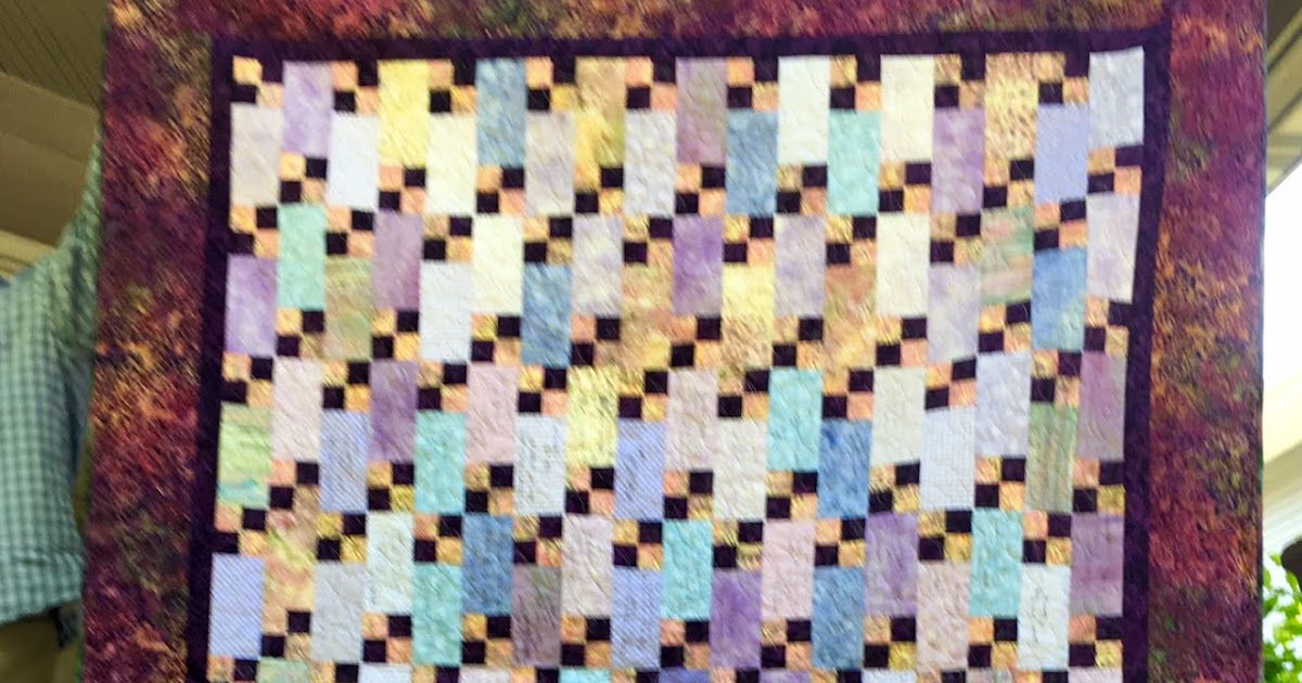 klein meisje quilts: wedding quilt, bricks and stepping stones completed