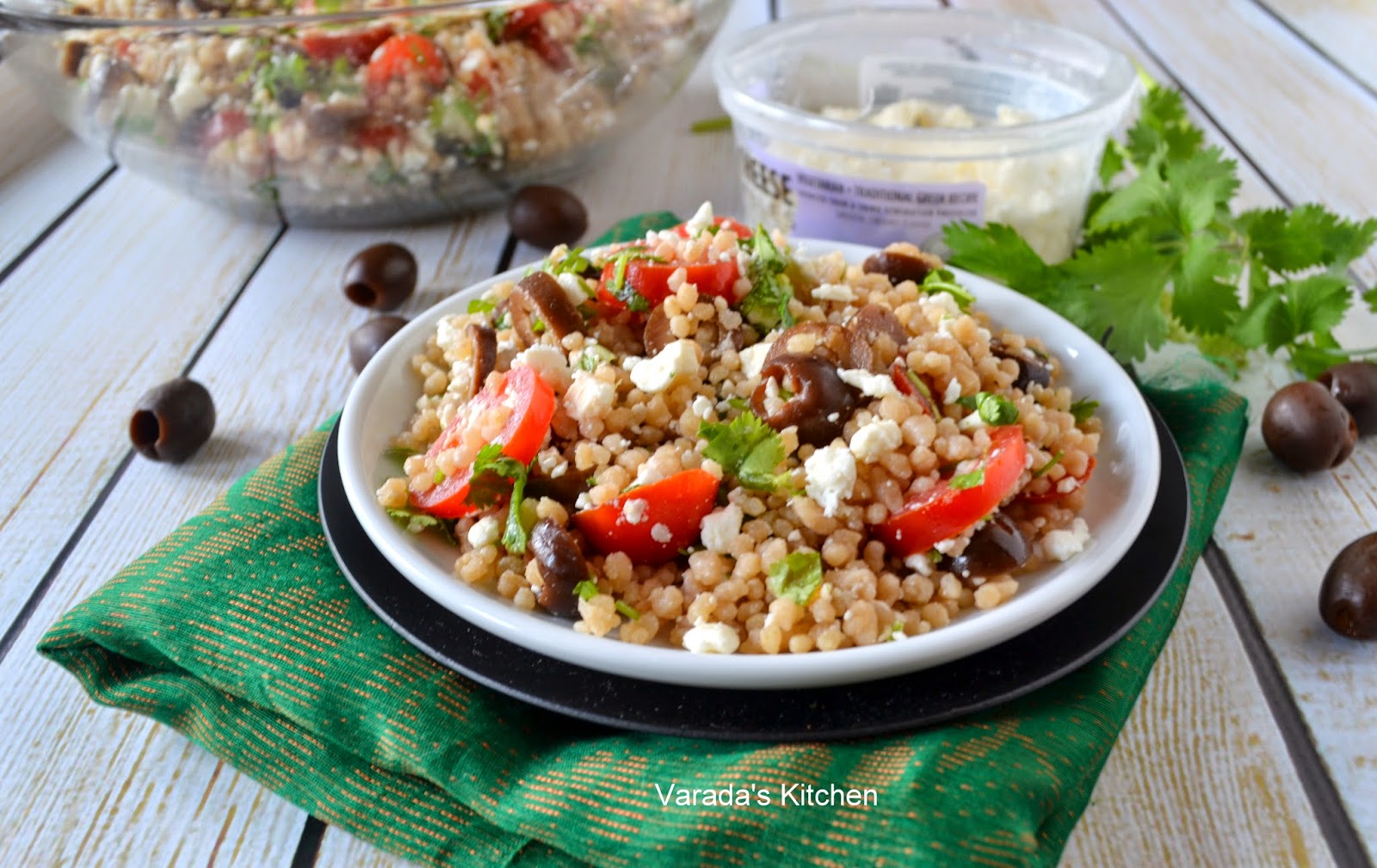 Maftoul Mediterranean Salad (Palestinian Couscous Salad)