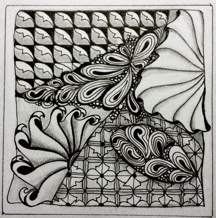 Tickled To Tangle: "It's a String Thing" #65 Tiles