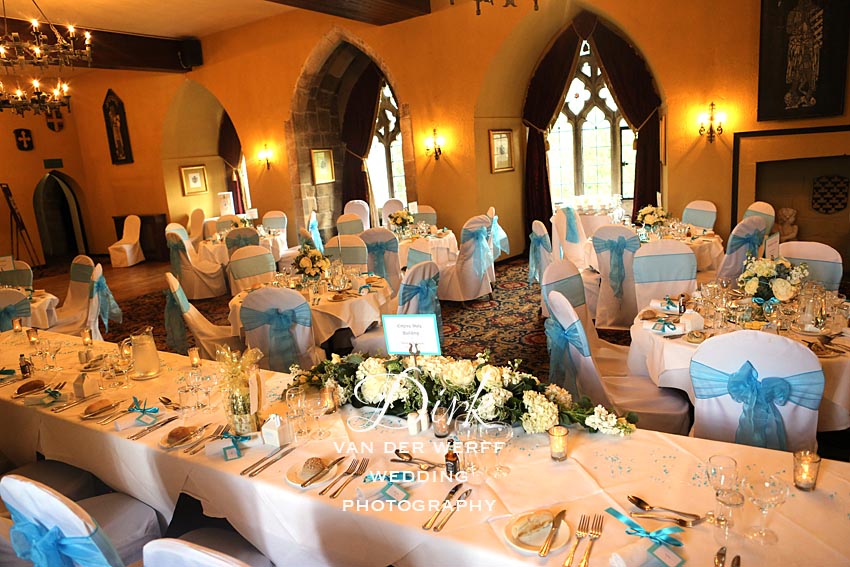 LANGLEY CASTLE .. READY AND PREPARED FOR THE WEDDING BREAKFAST