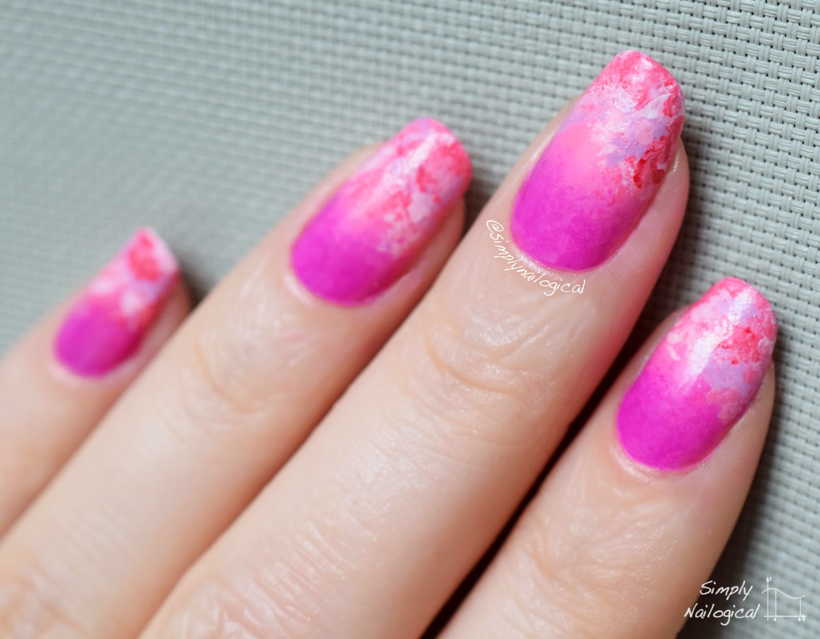 Simply Nailogical: Pink and purple clouds