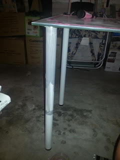 DIY:: Old table turned into Vanity Table ~ A Dash of Style, with a ...