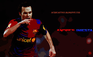 PICTURE: Andres Iniesta Cartoon