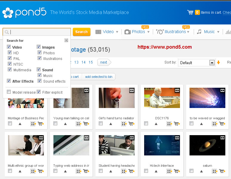 Create Video Notebook: Quick Look at Pond5 Stock Media